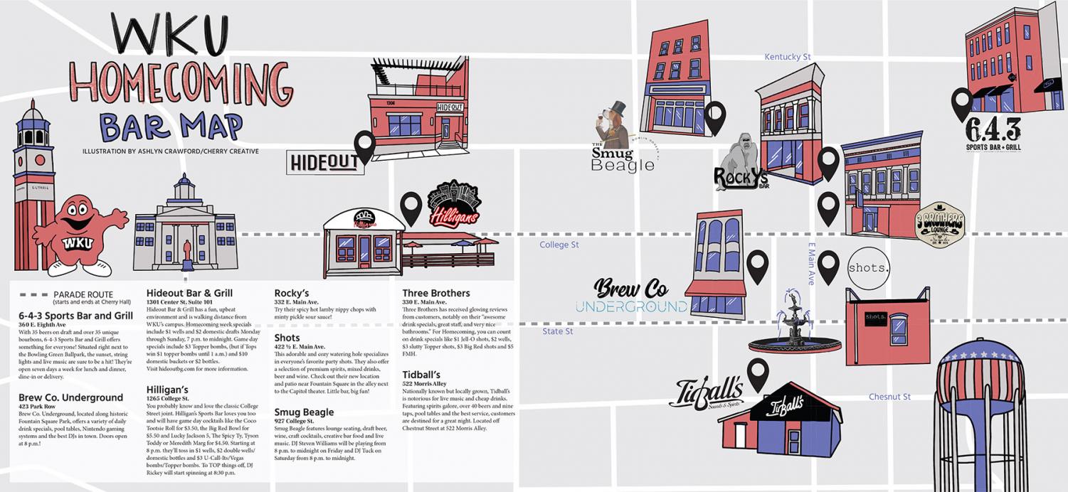 Sponsored: Your map for Homecoming bar hopping - WKUHerald.com