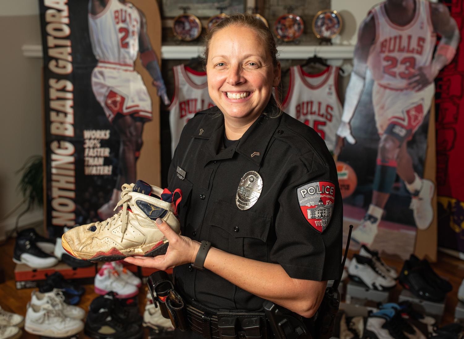 Cop a pair: WKUPD officer shows off Jordans collection - WKUHerald.com